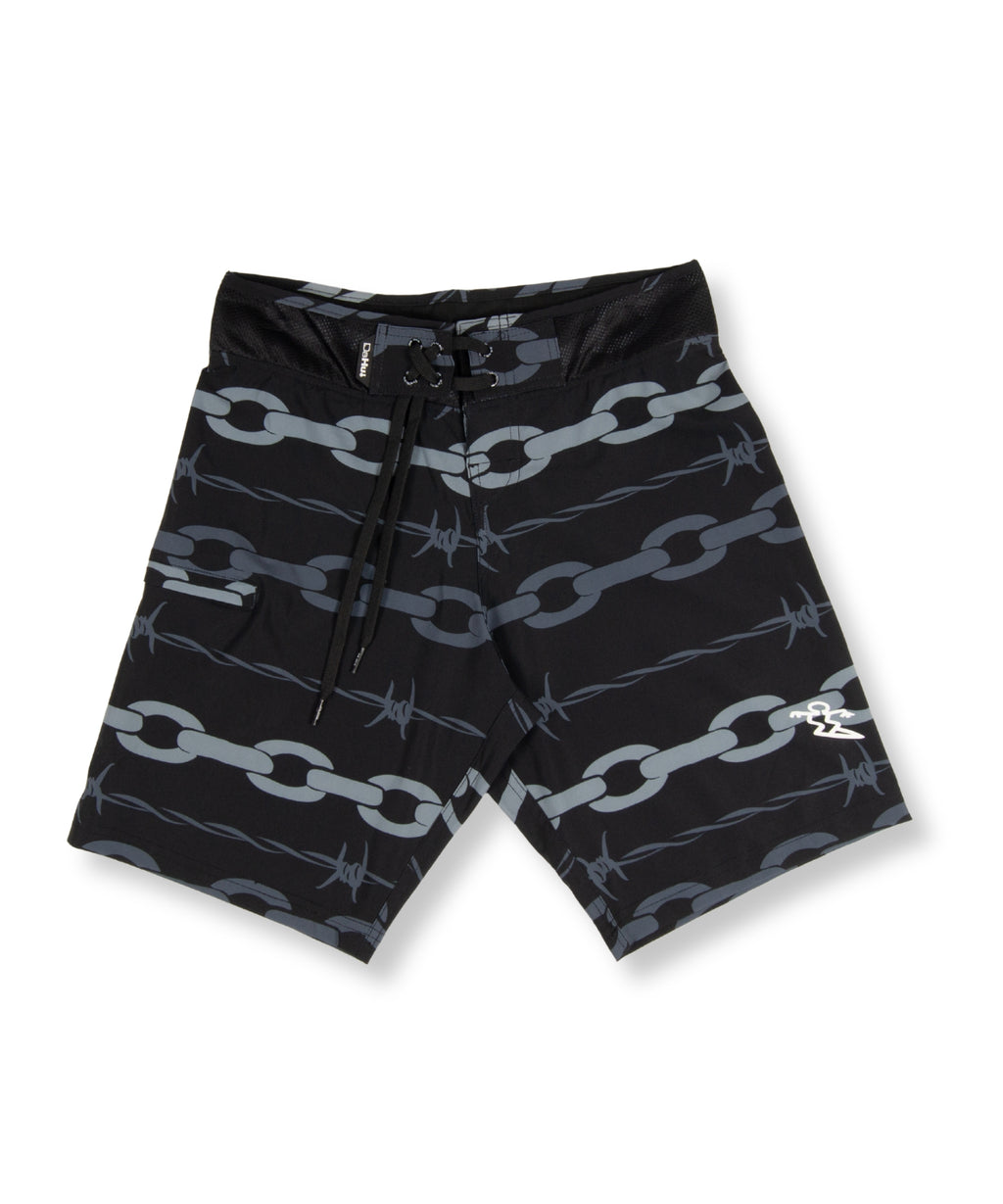 DAHUI BOARDSHORT - BLACK CHAIN – Da Hui Clothing