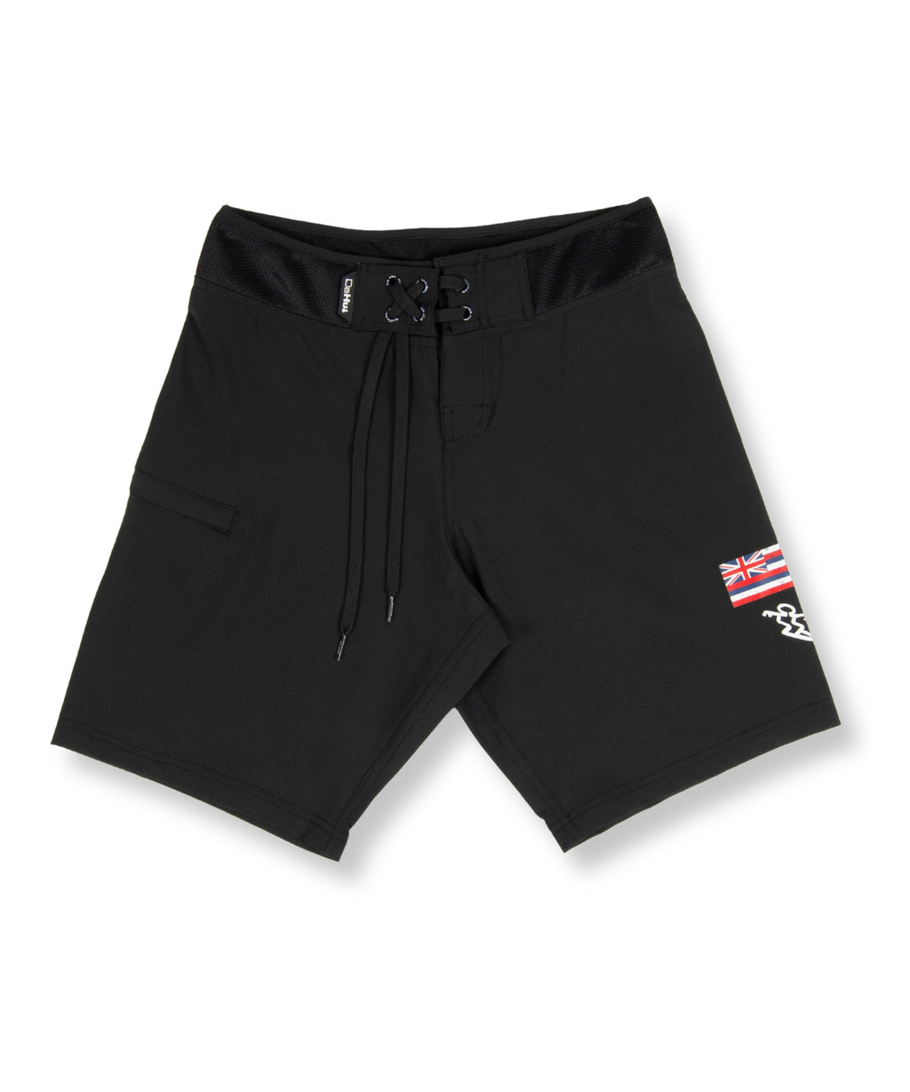 DAHUI BOARDSHORT - BLACK / HAWAIIAN FLAG – Da Hui Clothing